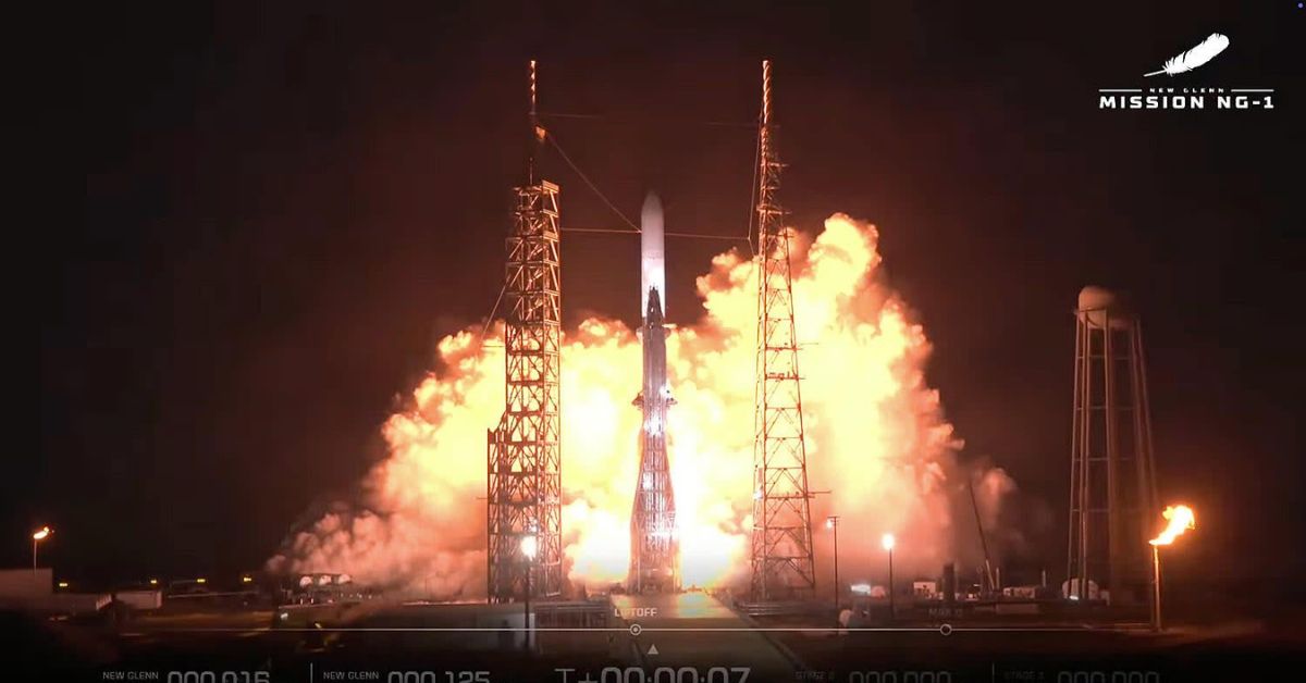 Bezos' Rocket Soars on Test Flight, Aims To Compete With SpaceX