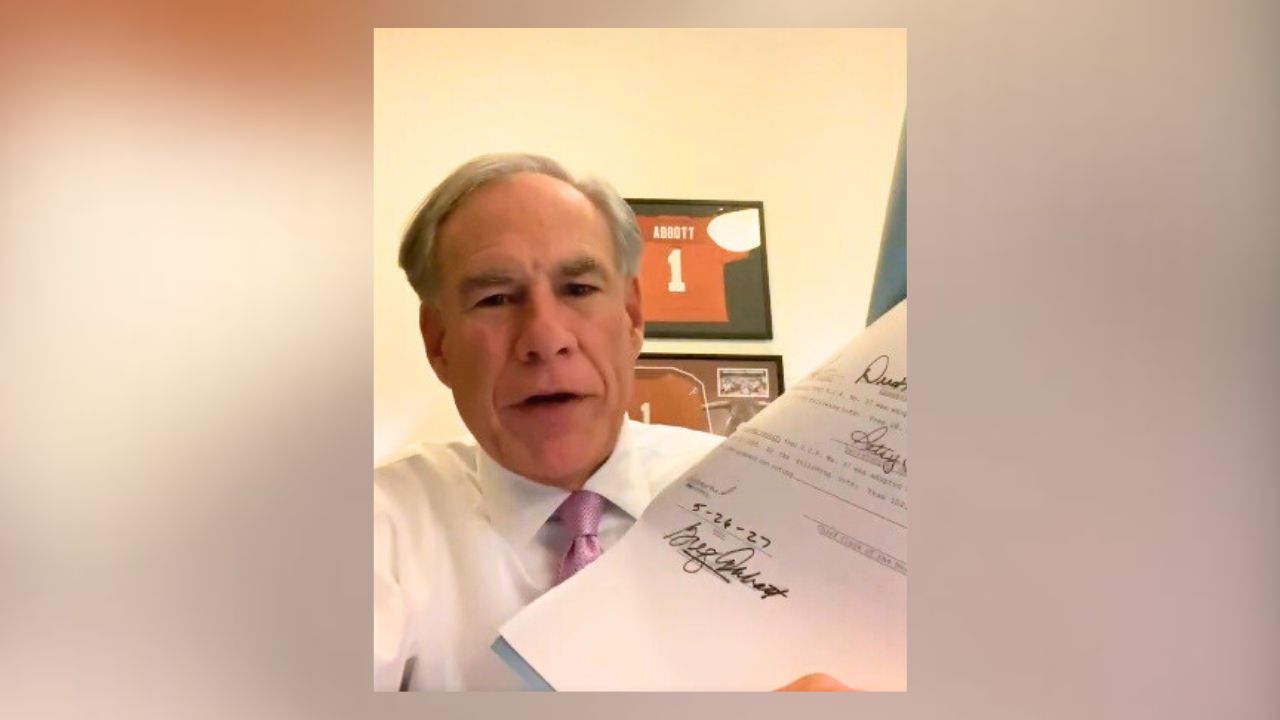 Gov. Abbott Signs Resolutions For Constitutional Amendments On Voting ...