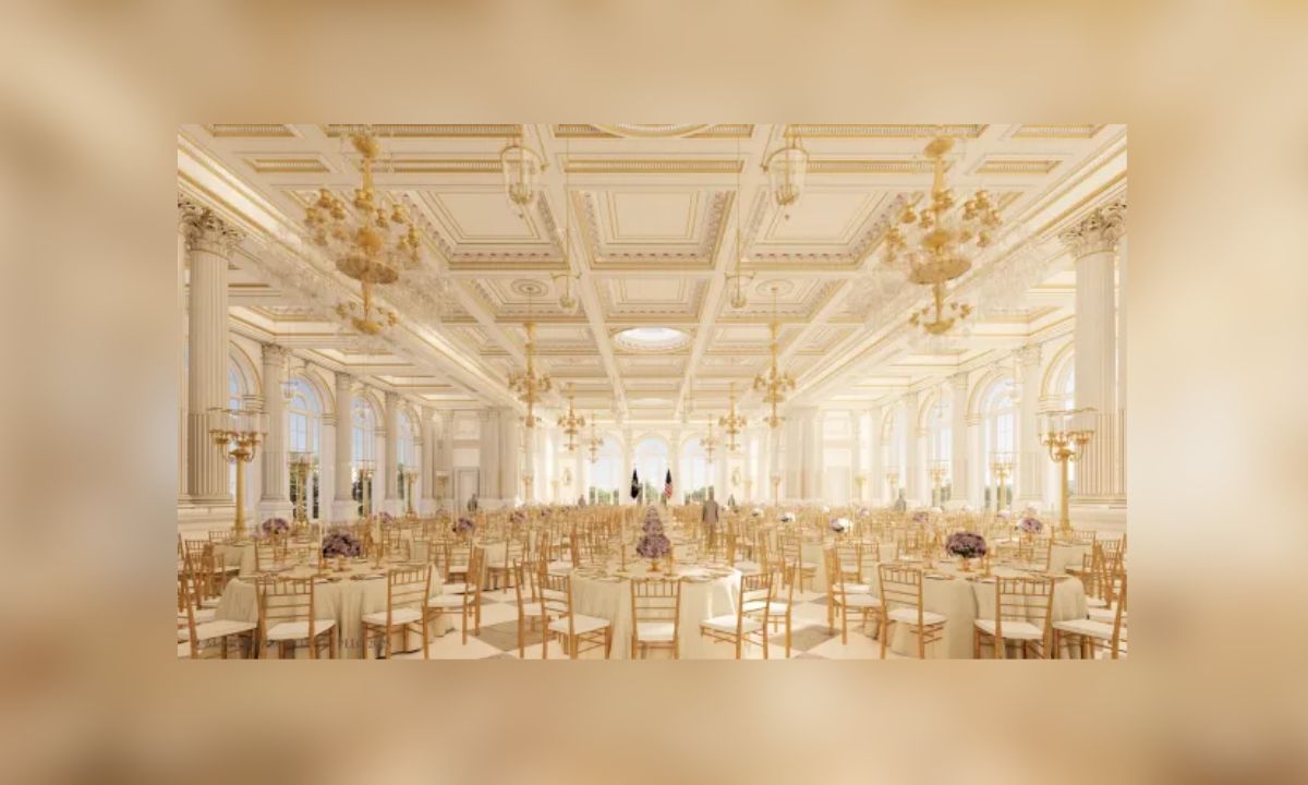White House Plans 90,000-Sq-Ft Ballroom Funded By Private Donations