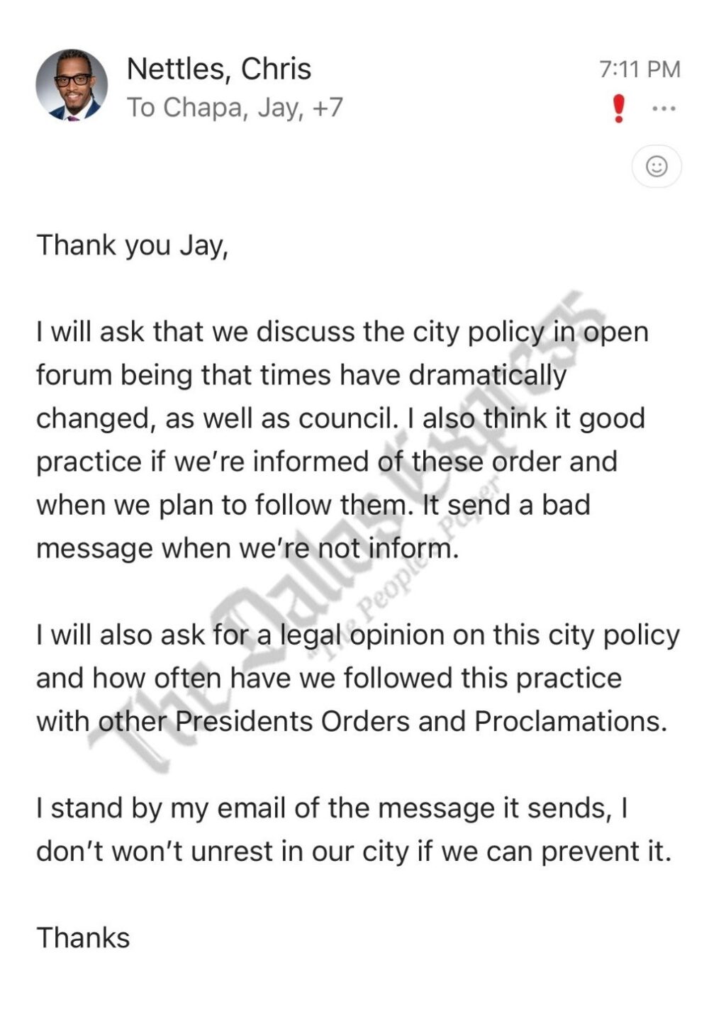 Fort Worth Councilman Opposes Lowering Flag For Charlie Kirk