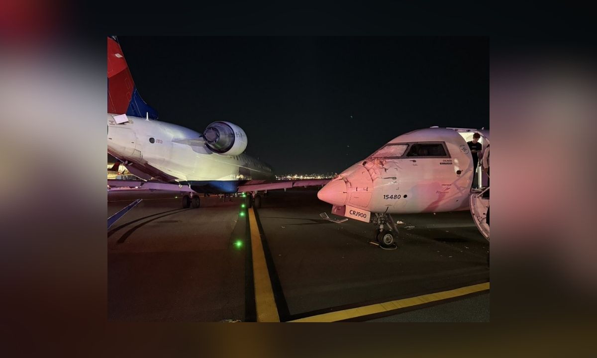 Delta Jets Collide At LaGuardia, Damaging Wing And Cockpit
