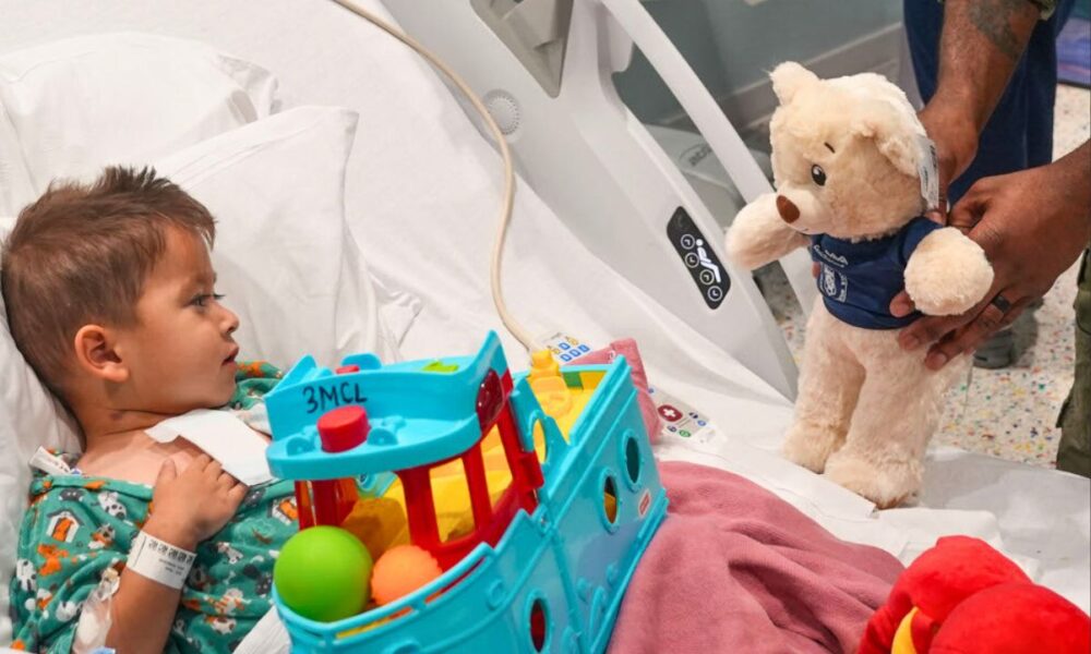 Fort Worth Police Deliver 700 Teddy Bears To Kids At Cook Children’s