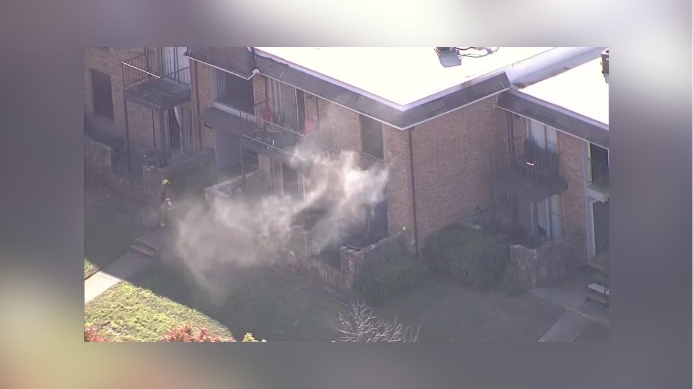 Firefighters Rescue Two And Dog From West Dallas Apartment Fire