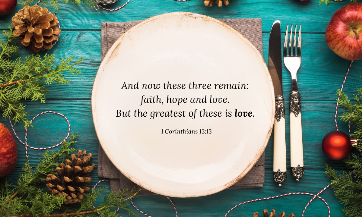 Turning An Empty Christmas Table Into 17 Acts Of Love