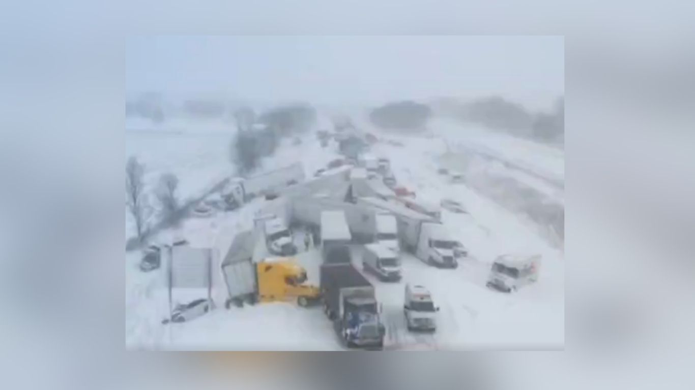 Snow Squalls Trigger Massive 100-Vehicle Pileup On I-196 In Western ...