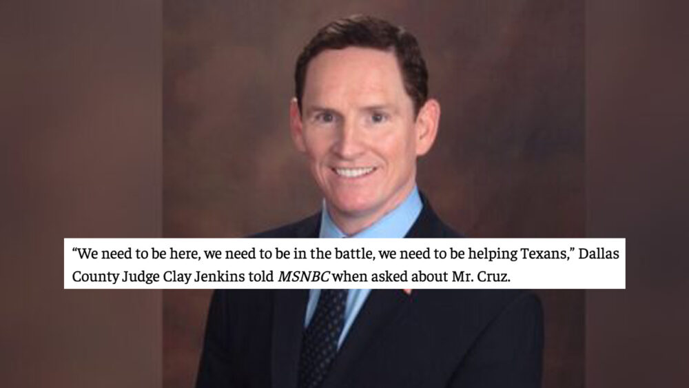 Dallas County Judge Clay Jenkins Traveled Out of State Ahead of North ...