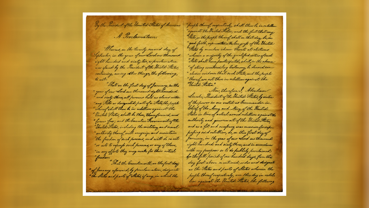White House Marks Anniversary Of Emancipation Proclamation