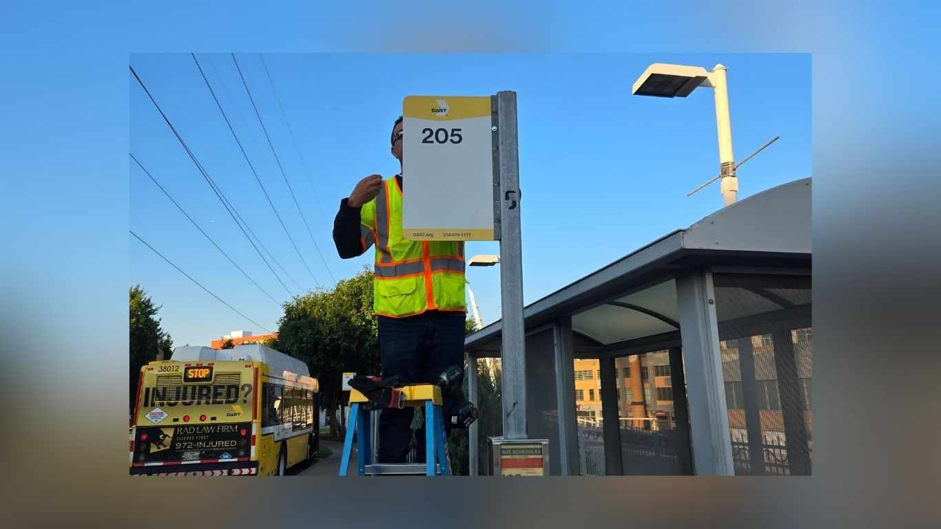 DART Approves $71.5 Million Bus Stop Upgrade Contract