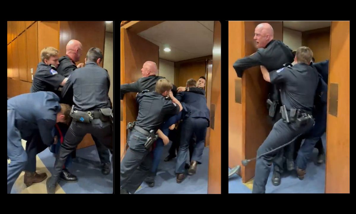 Marine Veteran Breaks Arm In Capitol Confrontation